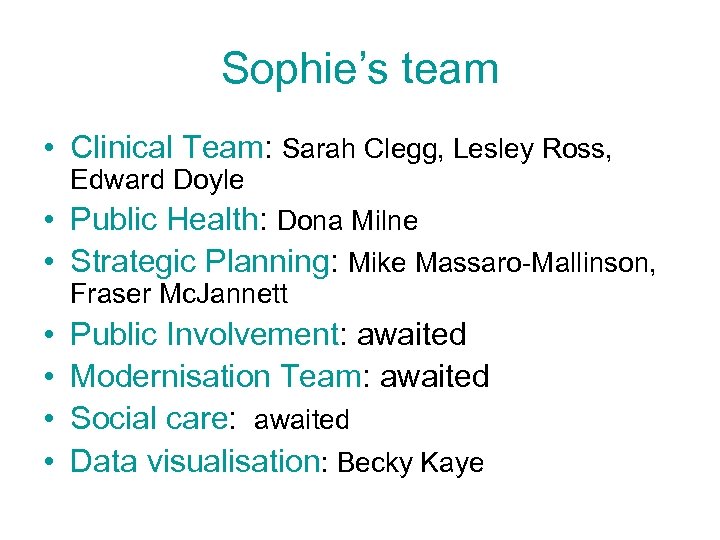 We need to talk about Sophie Sarah Clegg