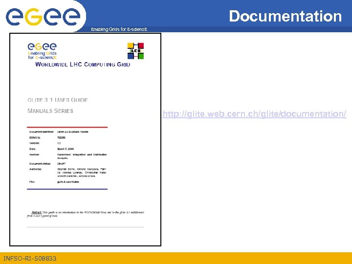 Enabling Grids for E-scienc E Laboratory Hands-on using