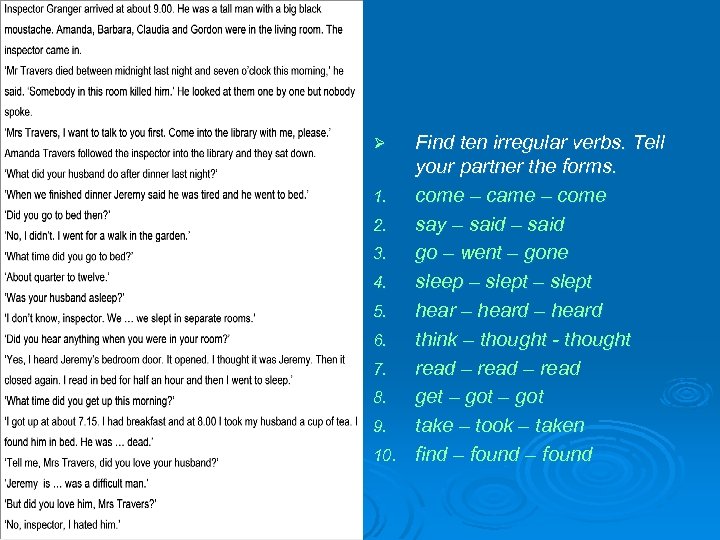 Past Simple Grammar Guide mgr Anna Waligórska