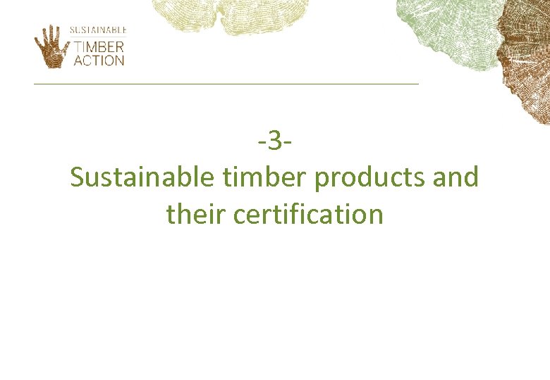 Sustainable Timber Action in Europe Training for Public