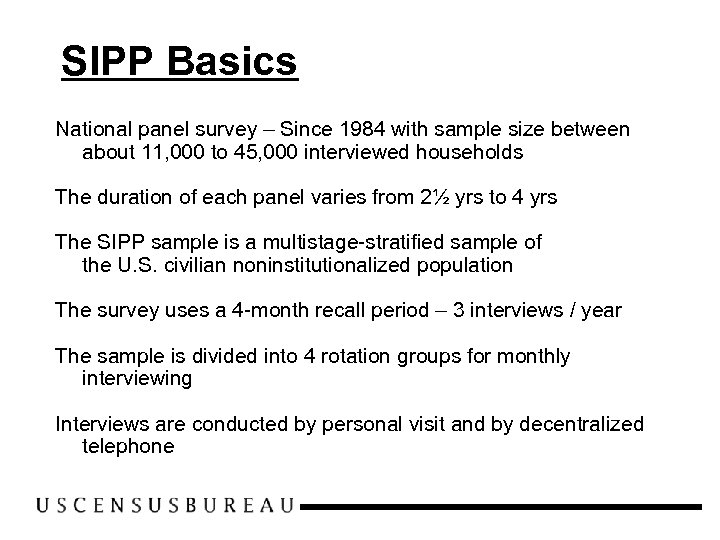 A Comparison of Survey Reports Obtained via Standard