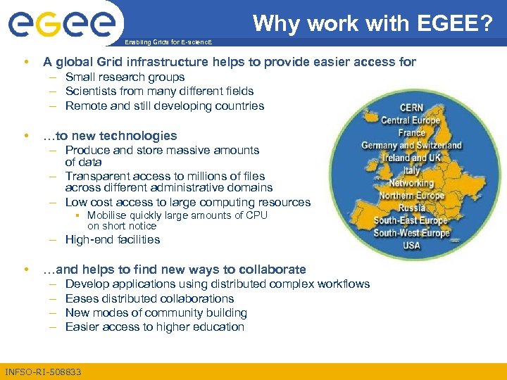 Enabling Grids for E-scienc E EGEE Status