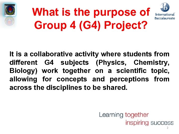 What is the purpose of Group 4 G