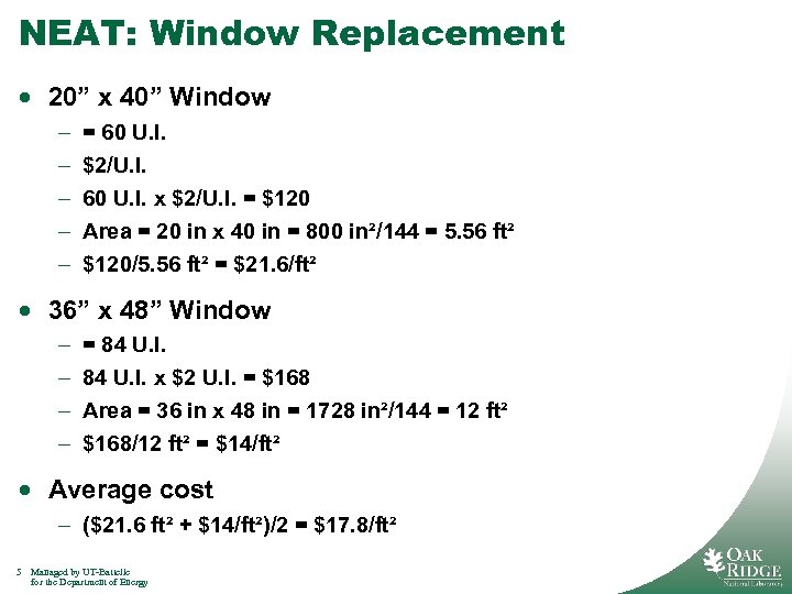 Updating the Weatherization Assistant s Setup Library Mark Ternes
