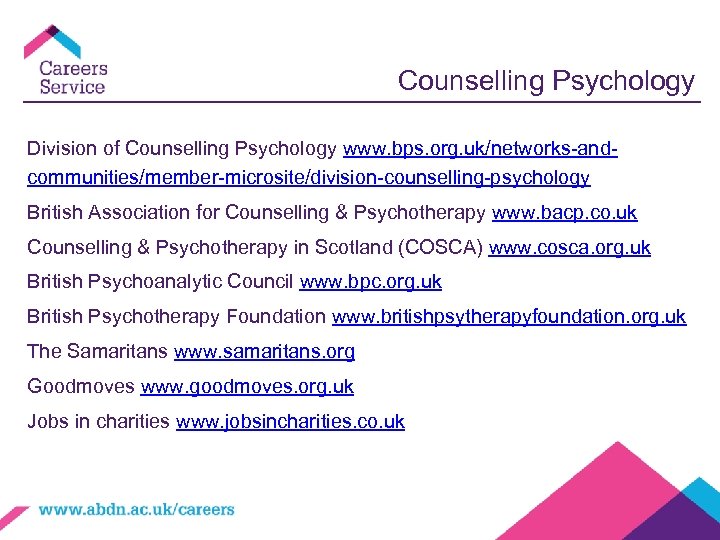 Useful Websites For Professional Psychology Prepared by Sandi