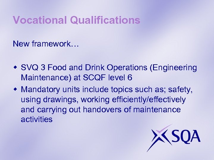 Food Network Qualifications supporting food education National