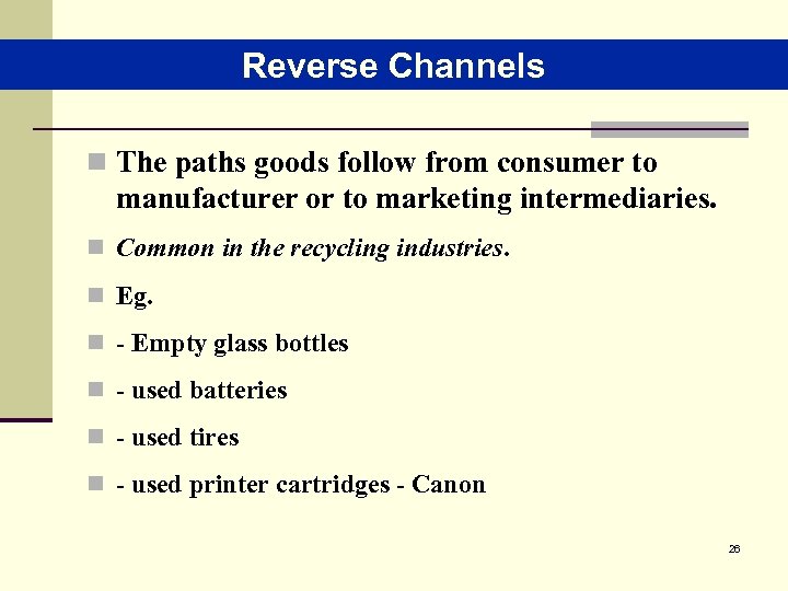 P For Place The Distribution Channels Module Advanced