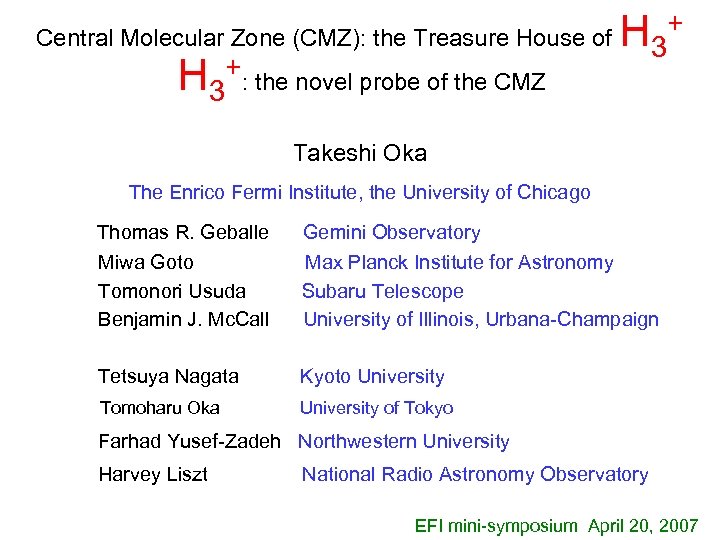 Central Molecular Zone CMZ the Treasure House of
