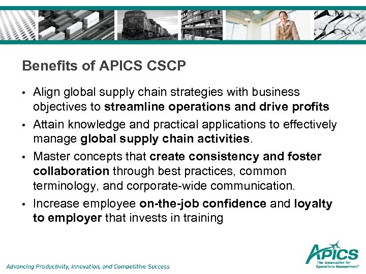 APICS Certified Supply Chain Professional CSCP Program