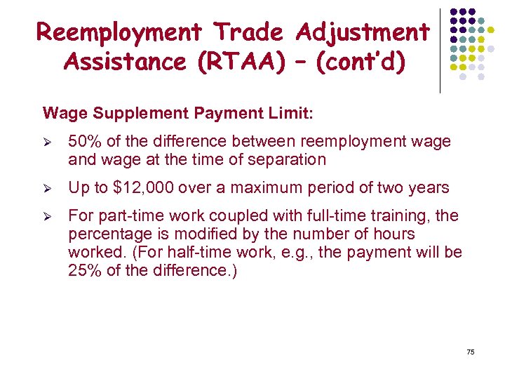 Trade Adjustment Assistance TAA Training Program Overview