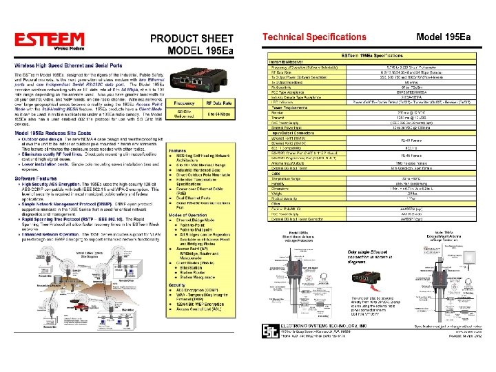 Wireless Modems ESTeem Wireless Modems Bldg B 1