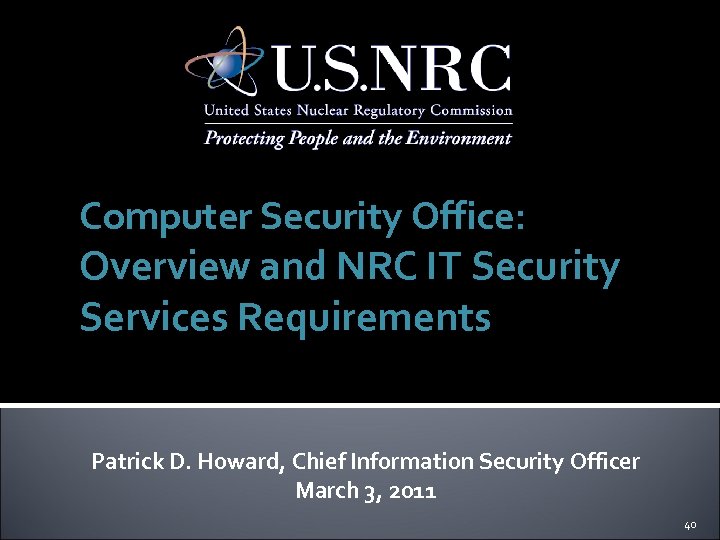 NRC s Quarterly Business Seminar Introducing BIZ Corner