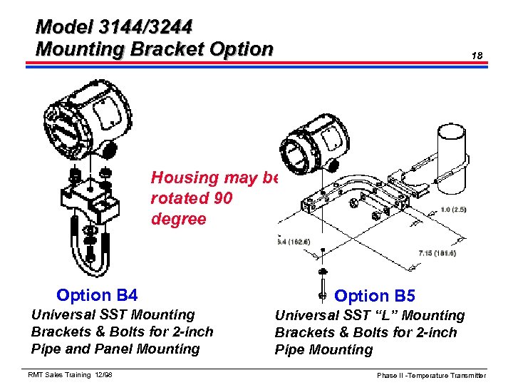PHASE II Rosemount Product Training RMT Sales Training