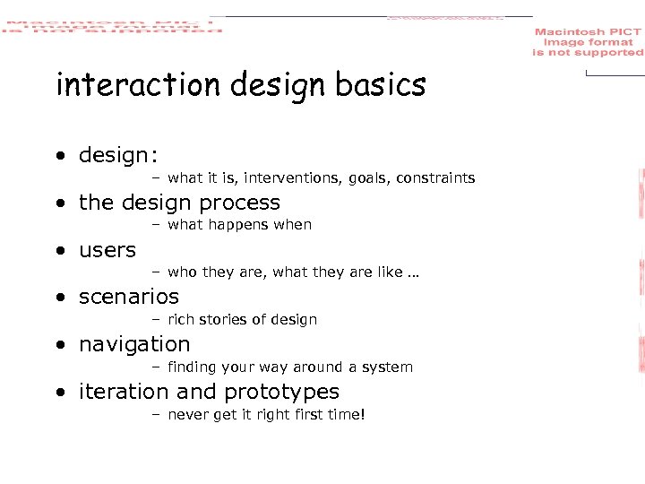 chapter 5 interaction design basics interaction design