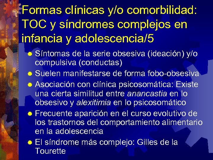 Desde la Epidemiología de los Trastornos Obsesivocompulsivos en