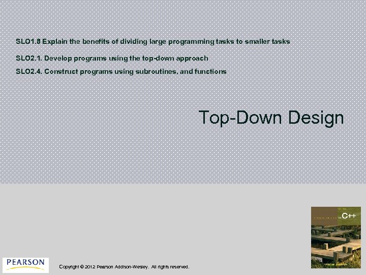 SLO 1 8 Explain the benefits of dividing