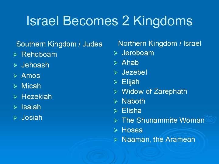 A Brief History of Israel Session 3 The