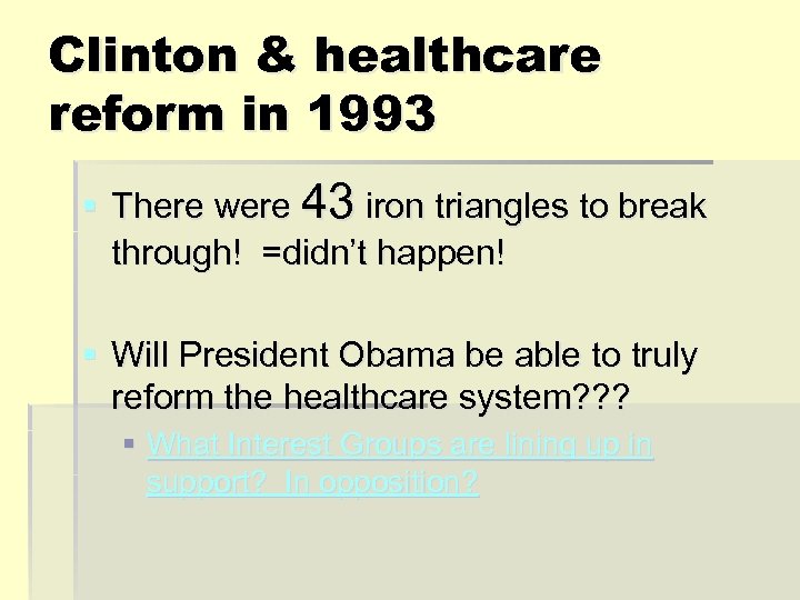 November 19 2013 Objectives Students will be