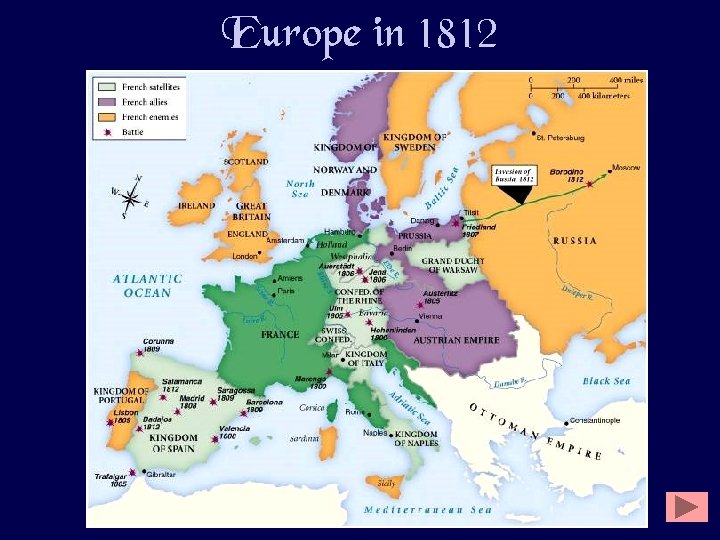 Europe in 1812 The Congress of Vienna