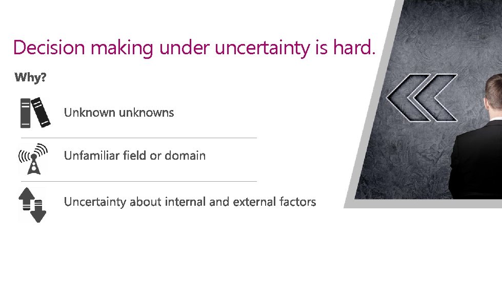 Decision making under uncertainty is hard Reasoning