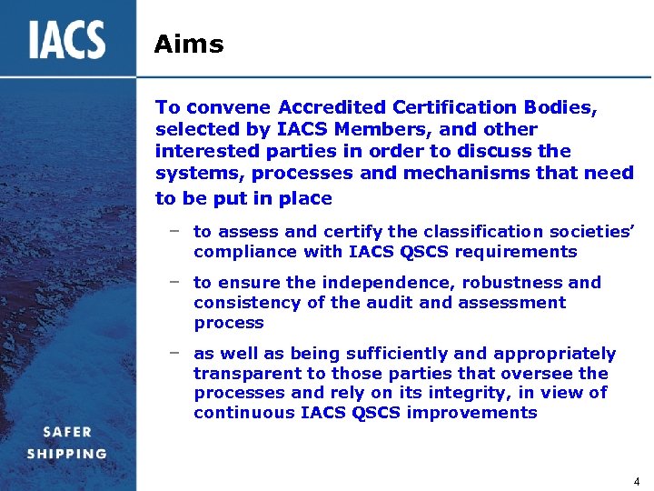 Seminar on IACS QSCS Independent Assessment and Certification