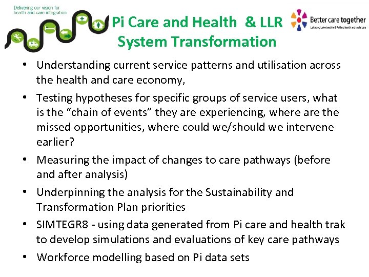 Pi Care and Health LLR Showcase 13 September