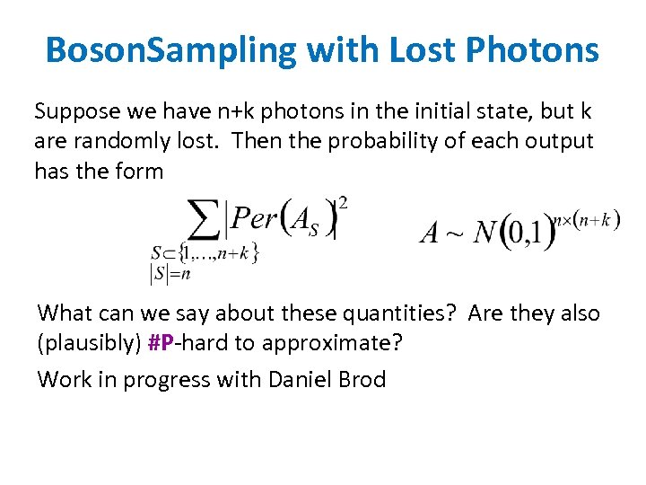 Boson Sampling Scott Aaronson MIT ICMP 2015 Santiago