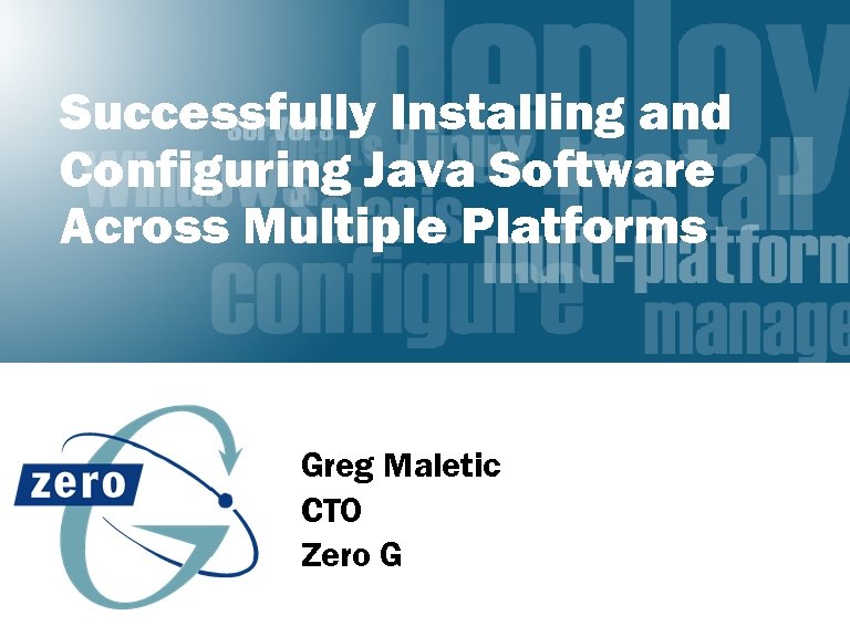 Successfully Installing and Configuring Java Software Across Multiple