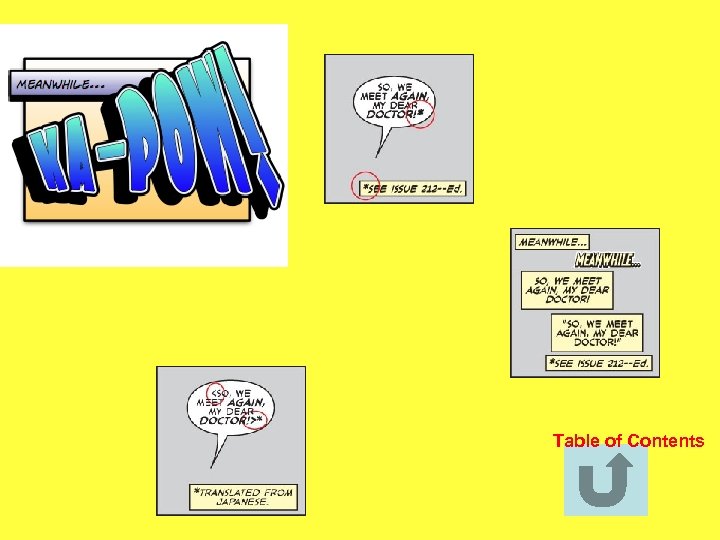 The Anatomy of a Comic Book Table of