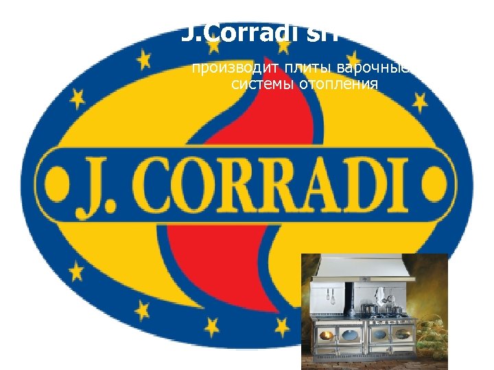 J Corradi srl производит плиты варочные и системы