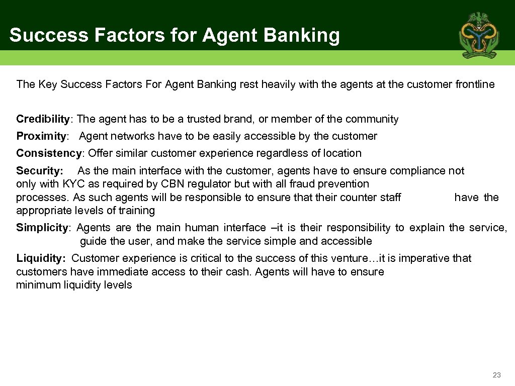 Agent Banking Up-Scaling Outreach For Increased Profitability And
