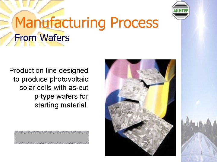 Photovoltaic Technology The answer to Global Warming Professor