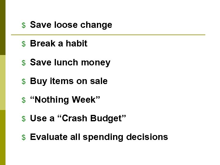 Seven Questions About Your Savings 1 Do I