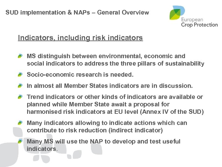 SUD Implementation in the EU Member States Madrid