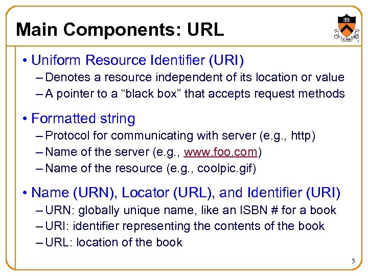 World Wide Web COS 461 Computer Networks Spring