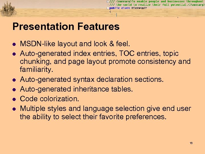 Sandcastle Documentation Compilers For Managed Class Libraries Enabling