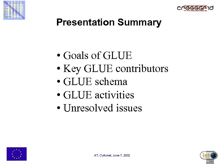 Overview of the GLUE Project Grid Laboratory Unified