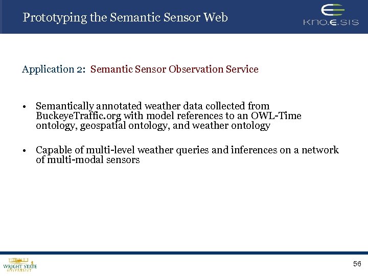 1 Semantic Sensor Web Semantic Technology Conference
