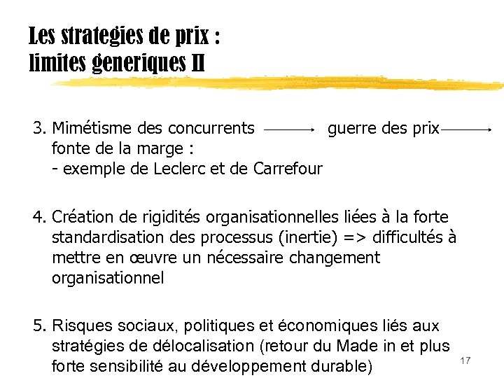 Les stratégies business ou stratégies génériques ou stratégies