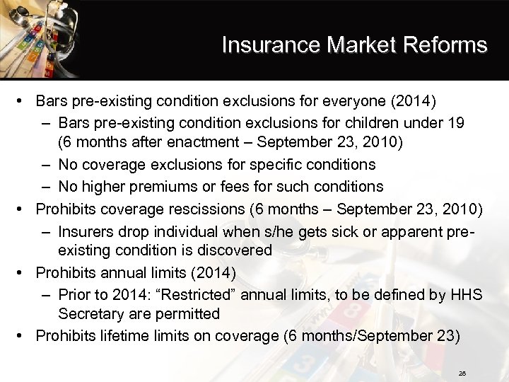 Implementation of the Patient Protection and Affordable Care