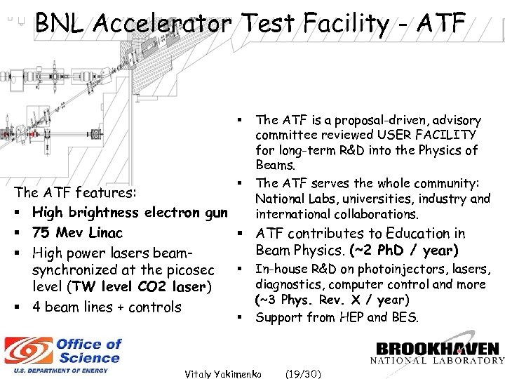 Overview of BNL s Accelerator R D Program Vitaly Yakimenko