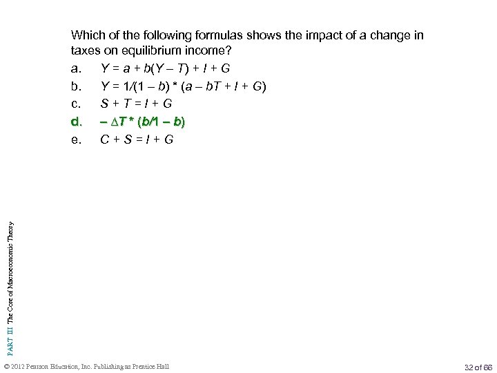 PRINCIPLES OF MACROECONOMICS PART III The Core of