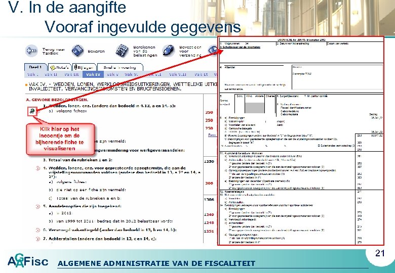 Tax-on-web My Minfin 2013 ALGEMENE ADMINISTRATIE VAN