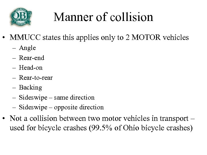 Bicycle Crash Reporting in the US International Cycling