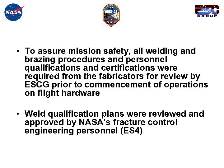 Alpha Magnetic Spectrometer — 02 Flight Safety Review