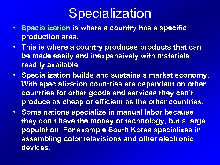 Chapter 10 Business in a Global Economy