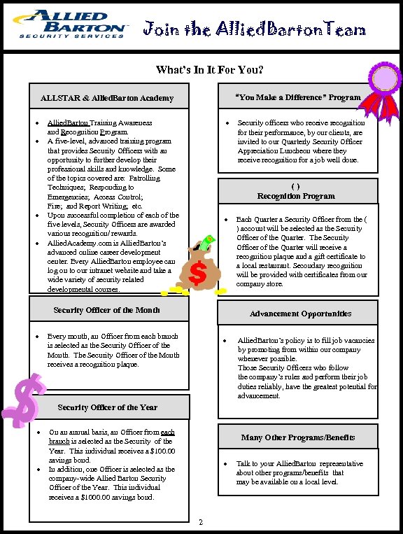 Join the Allied Barton Team in Aberdeen Why