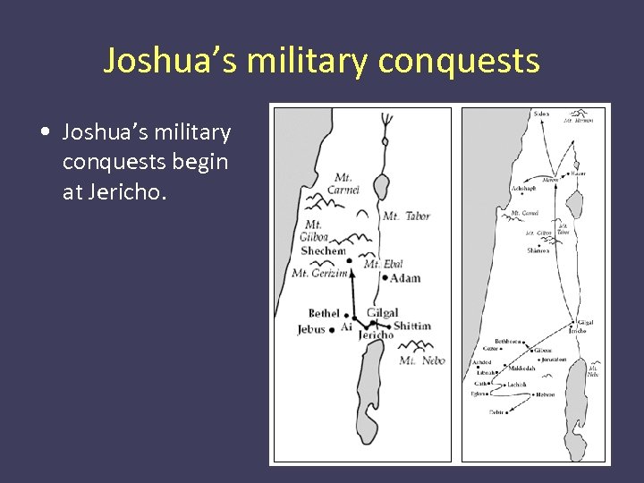 Joshua Conquest of Canaan Chapters 1 -6 10