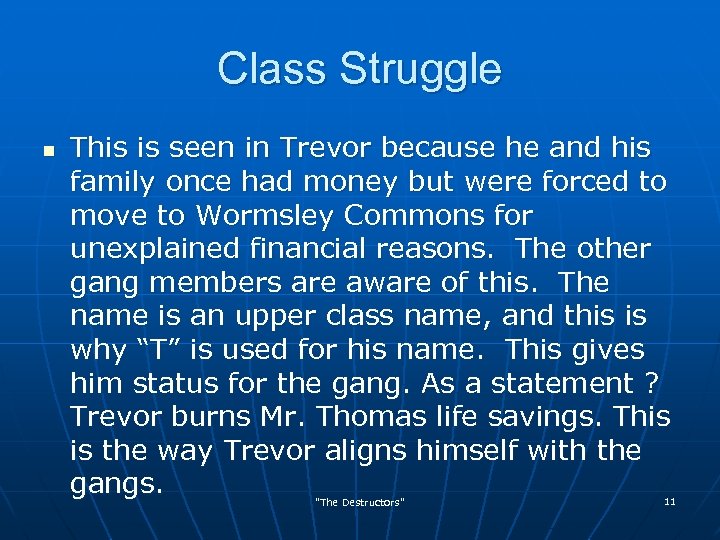 The Destructors By Graham Greene 1904 -1991 The