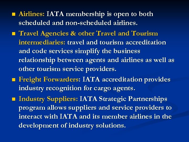 IATA International Air Transport Association I- History